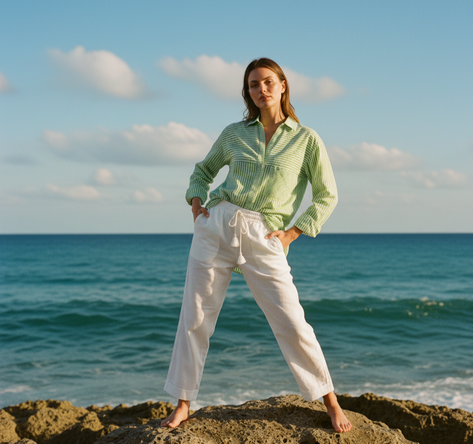 Mixed Striped Boyfriend Shirt – SIGRID OLSEN